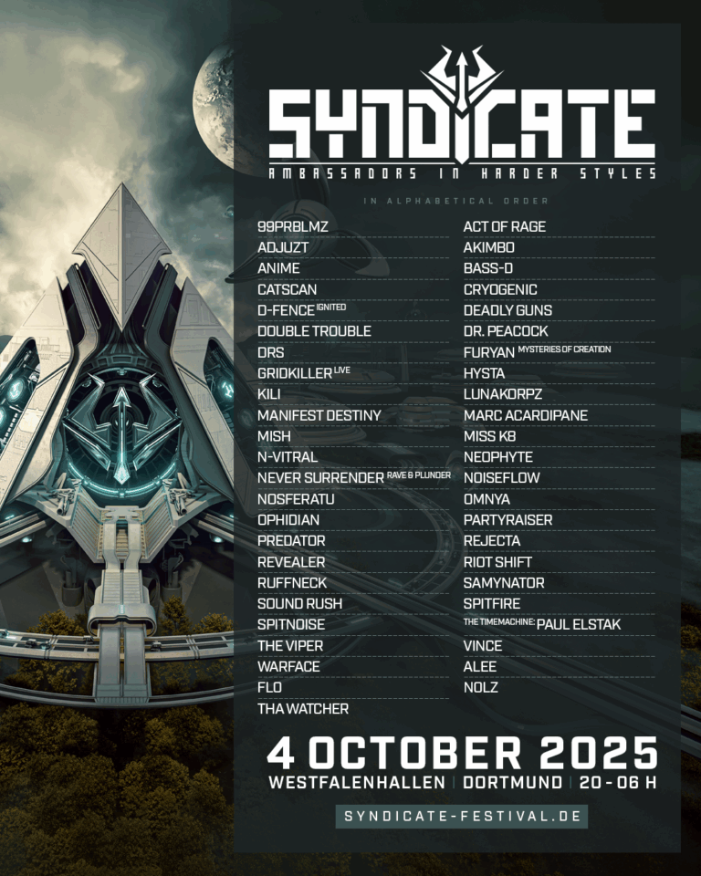 Das ist das vollständige Line-up für SYNDICATE 2025. - SYNDICATE